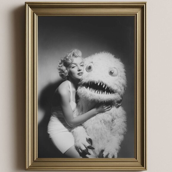 Art | 85x11 Marilyn Monroe Vintage Horror Glamour Print Old Hollywood ...
